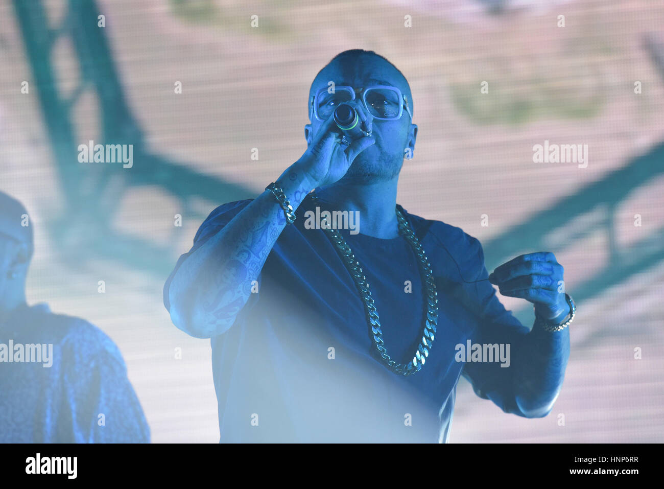 Napoli, Italy. 14th Feb, 2017. Gué Pequeno an Italian rapper and ...