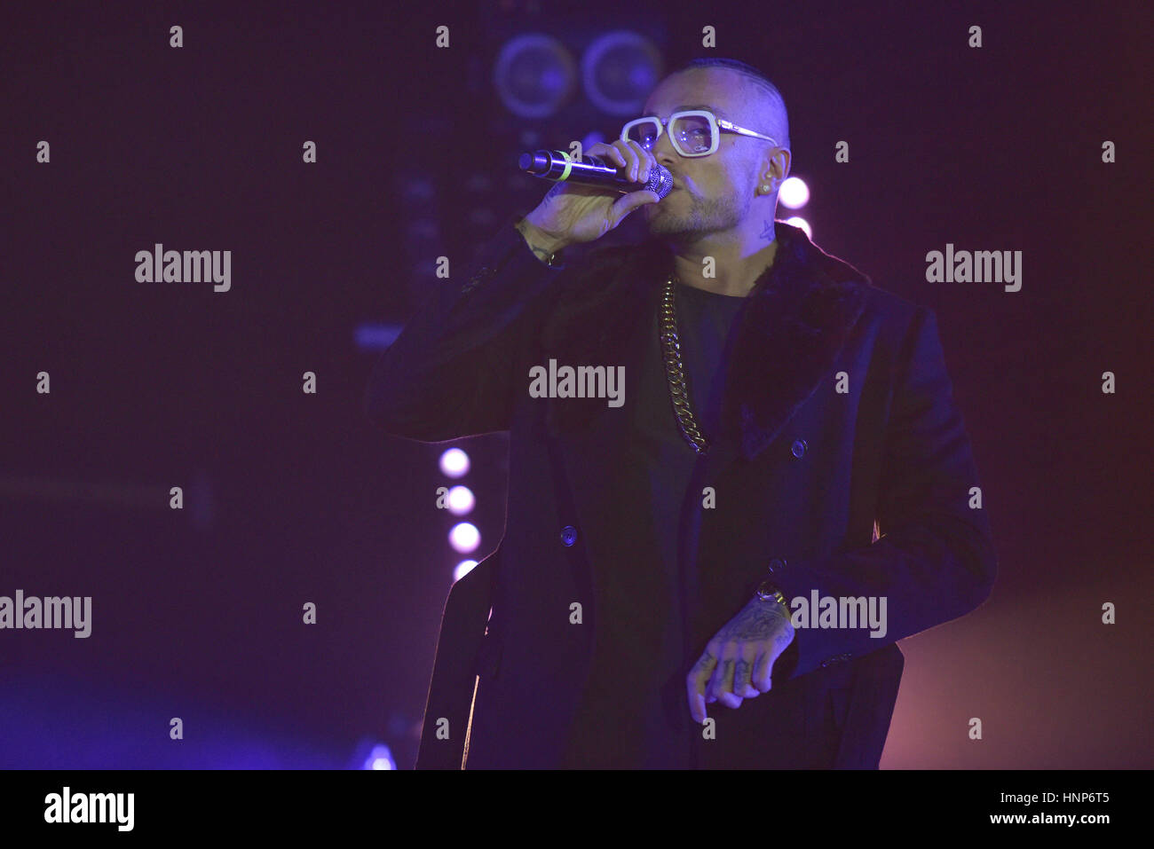 Napoli, Italy. 14th Feb, 2017. Gué Pequeno an Italian rapper and ...