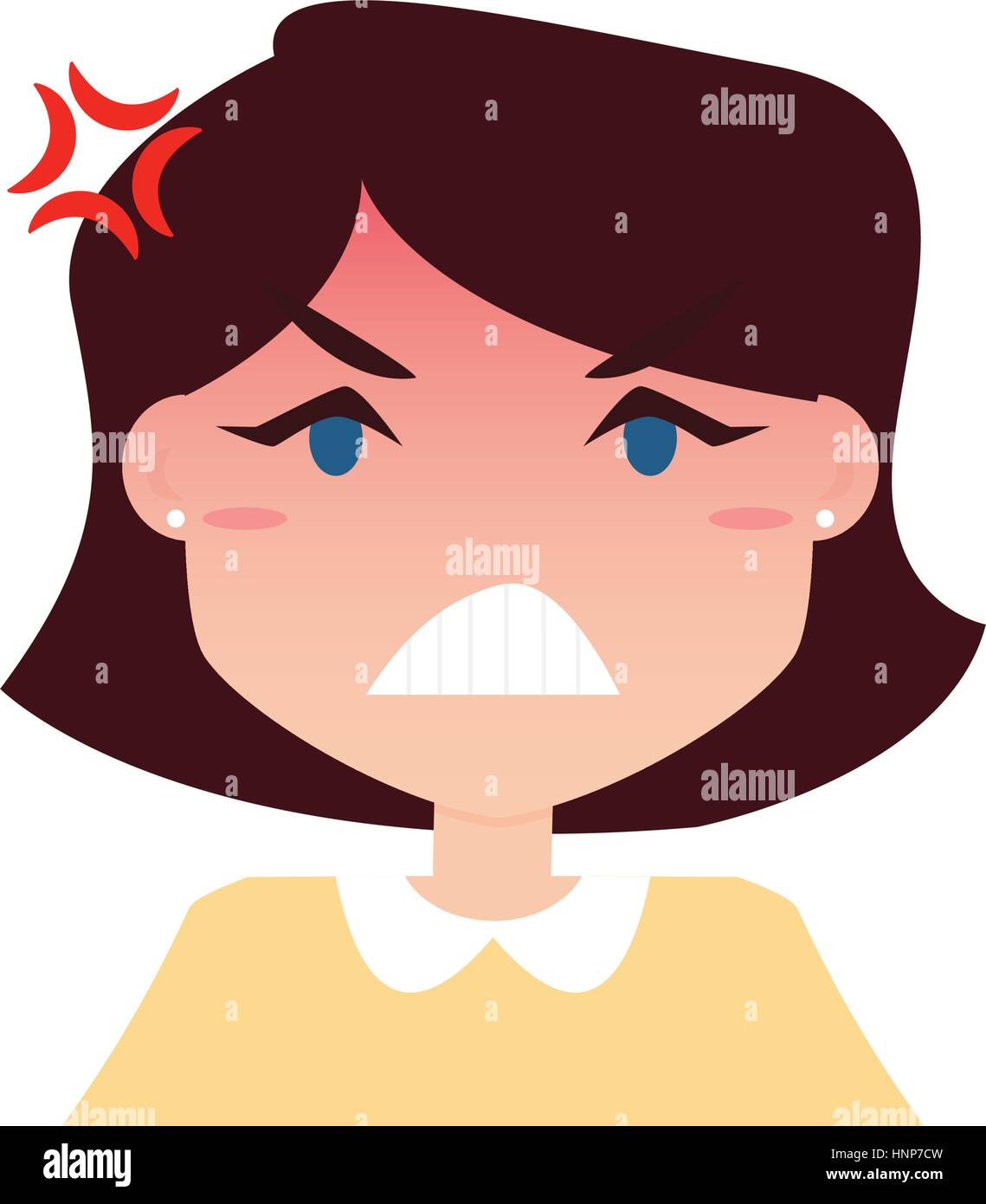 girl Expression Face Stock Vector Image & Art - Alamy