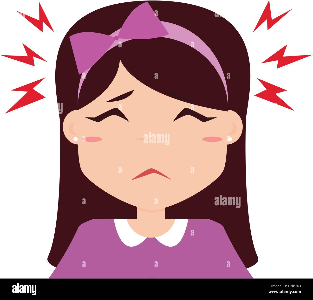 girl Expression Face Stock Vector Image & Art - Alamy
