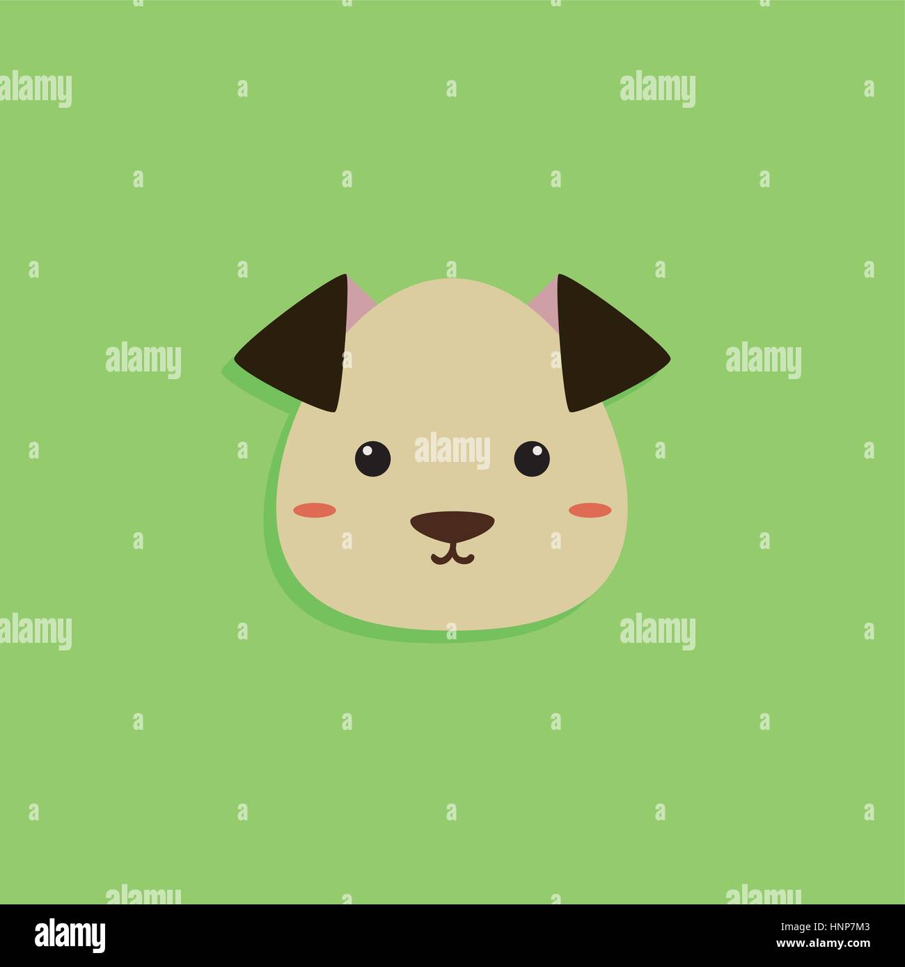 Dog Cartoon face Stock Vector Image & Art - Alamy