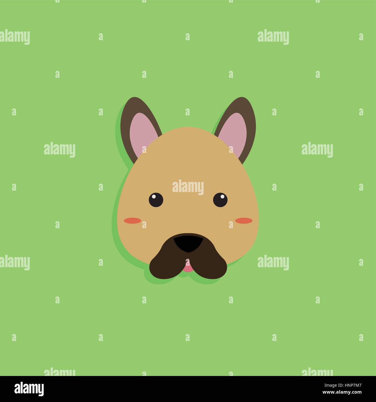 Dog Cartoon face Stock Vector Image & Art - Alamy