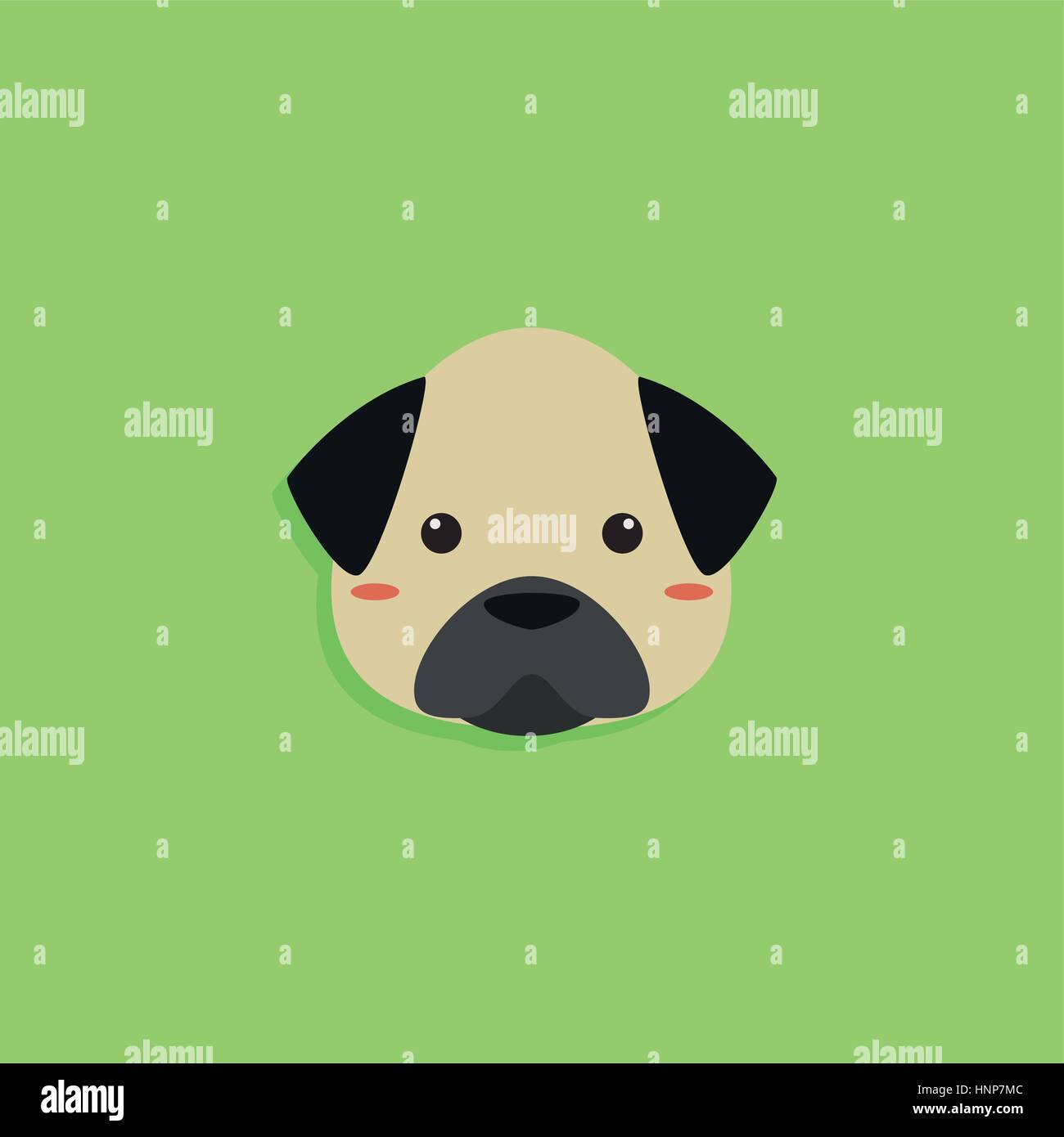 Dog Cartoon face Stock Vector Image & Art - Alamy