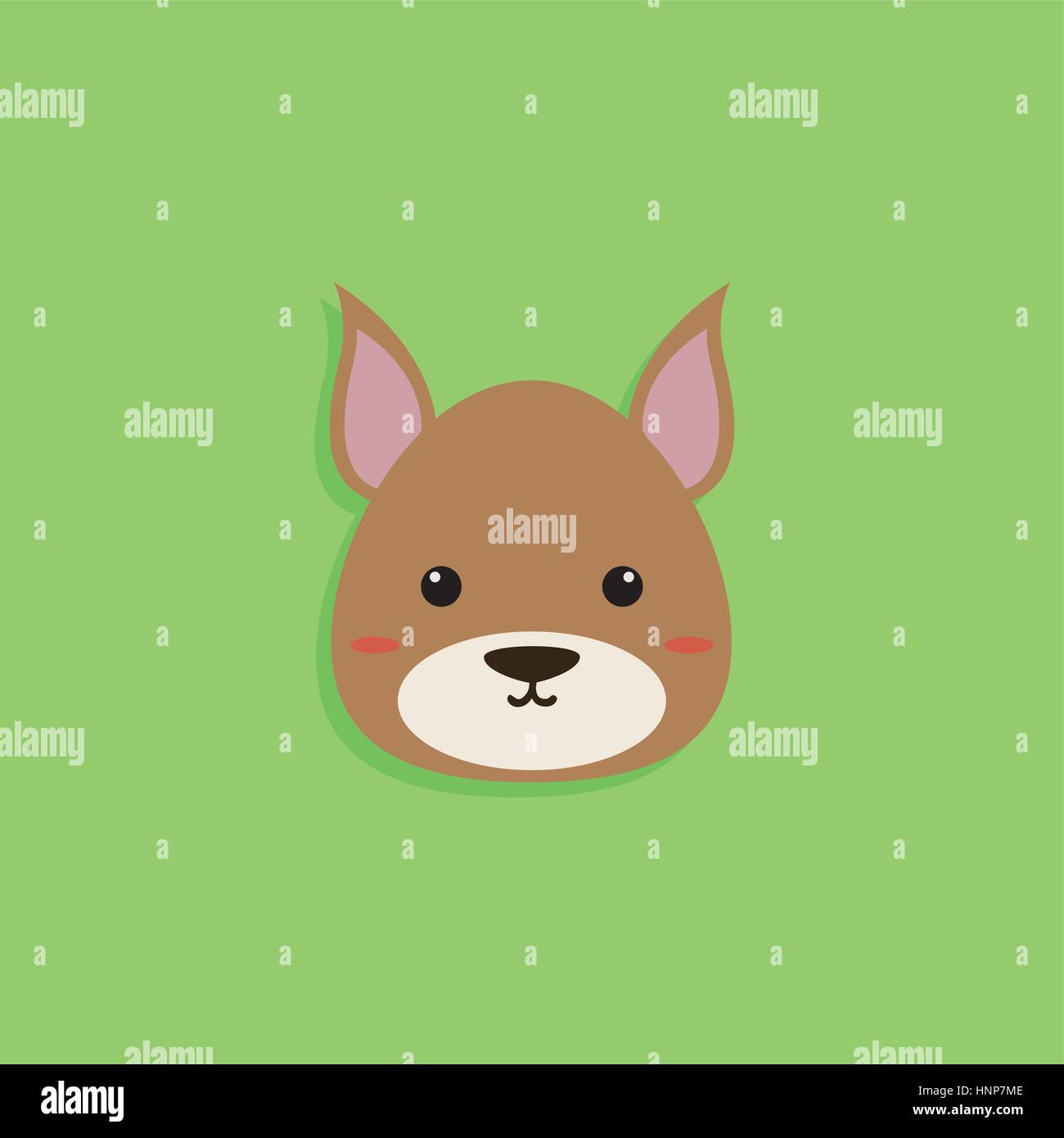 Cute terrier face close up Stock Vector Images - Alamy