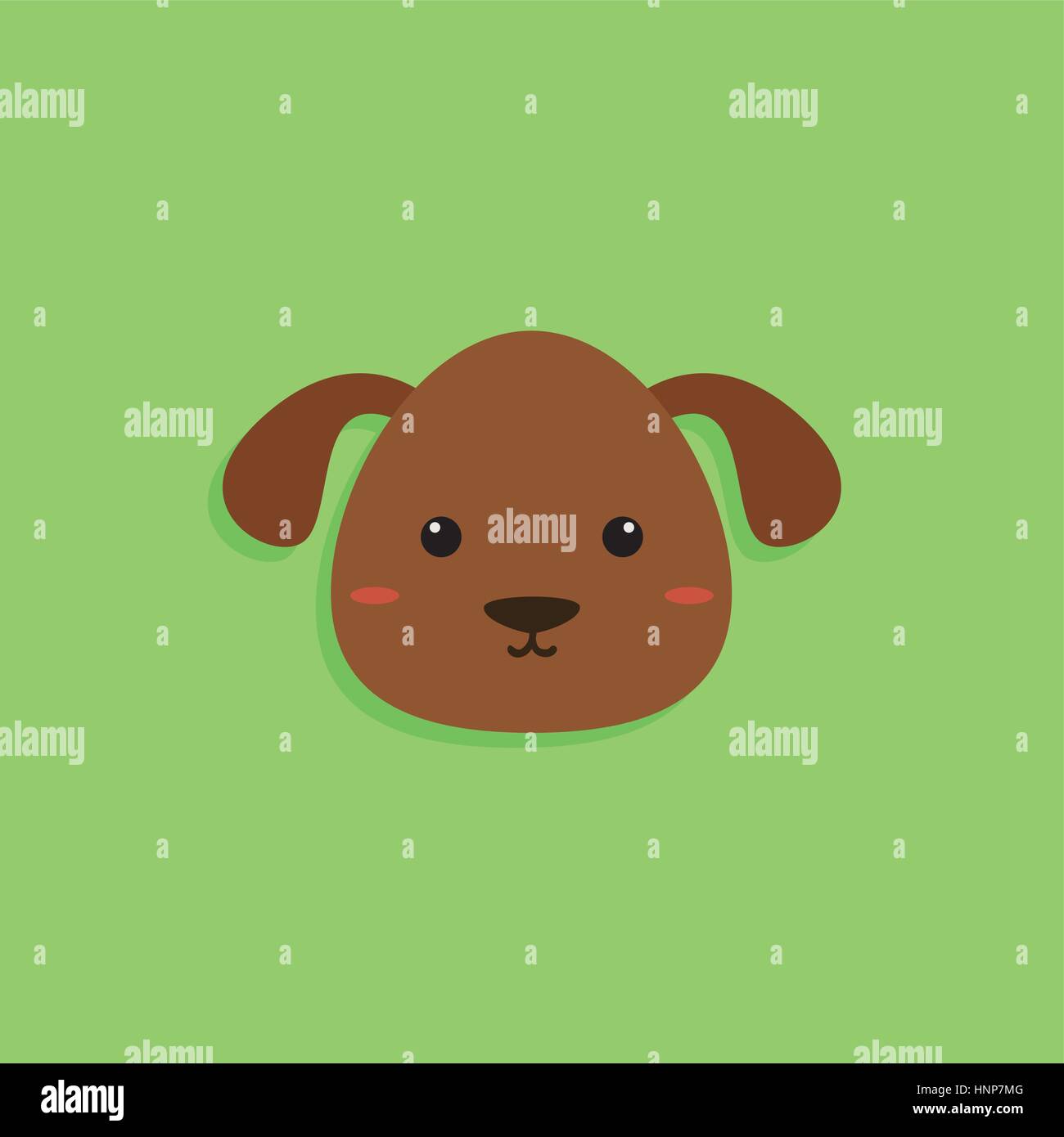 Dog Cartoon face Stock Vector Image & Art - Alamy