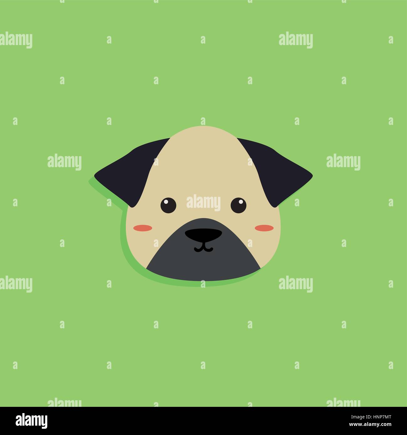 Dog Cartoon face Stock Vector Image & Art - Alamy