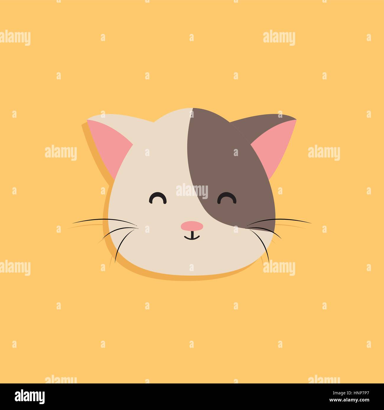 Cat cartoon face Stock Vector Image & Art - Alamy