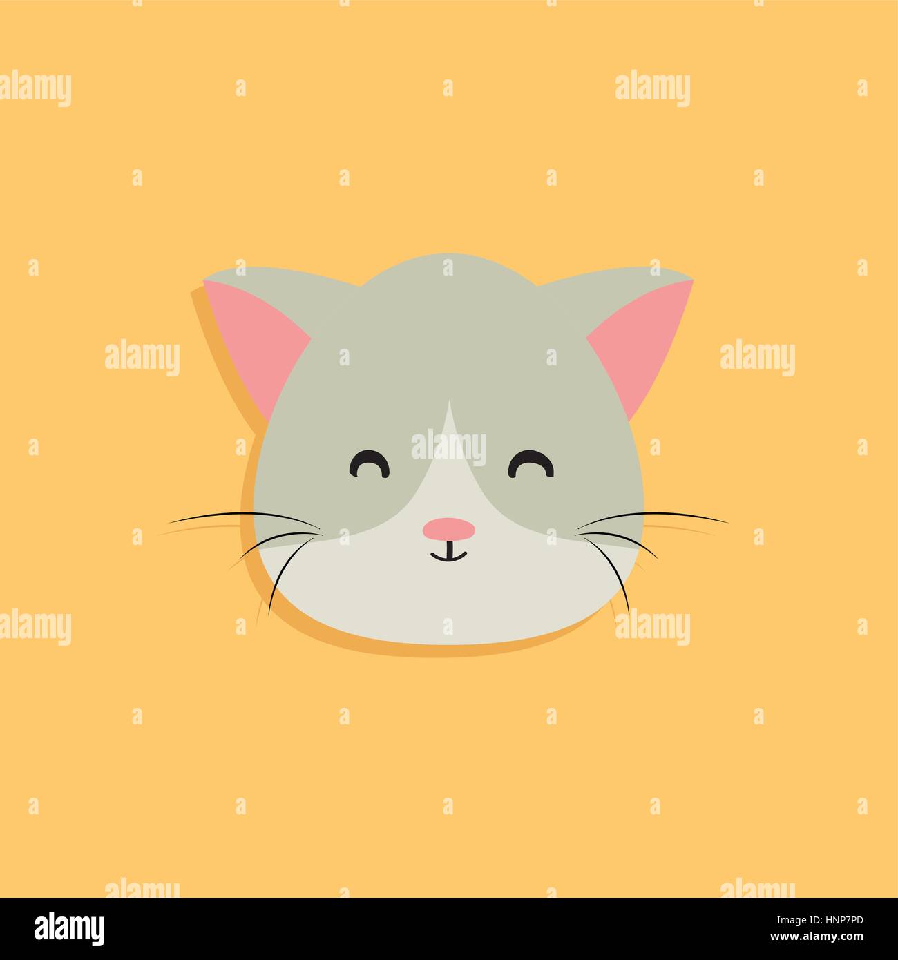 Cat cartoon face Stock Vector Image & Art - Alamy
