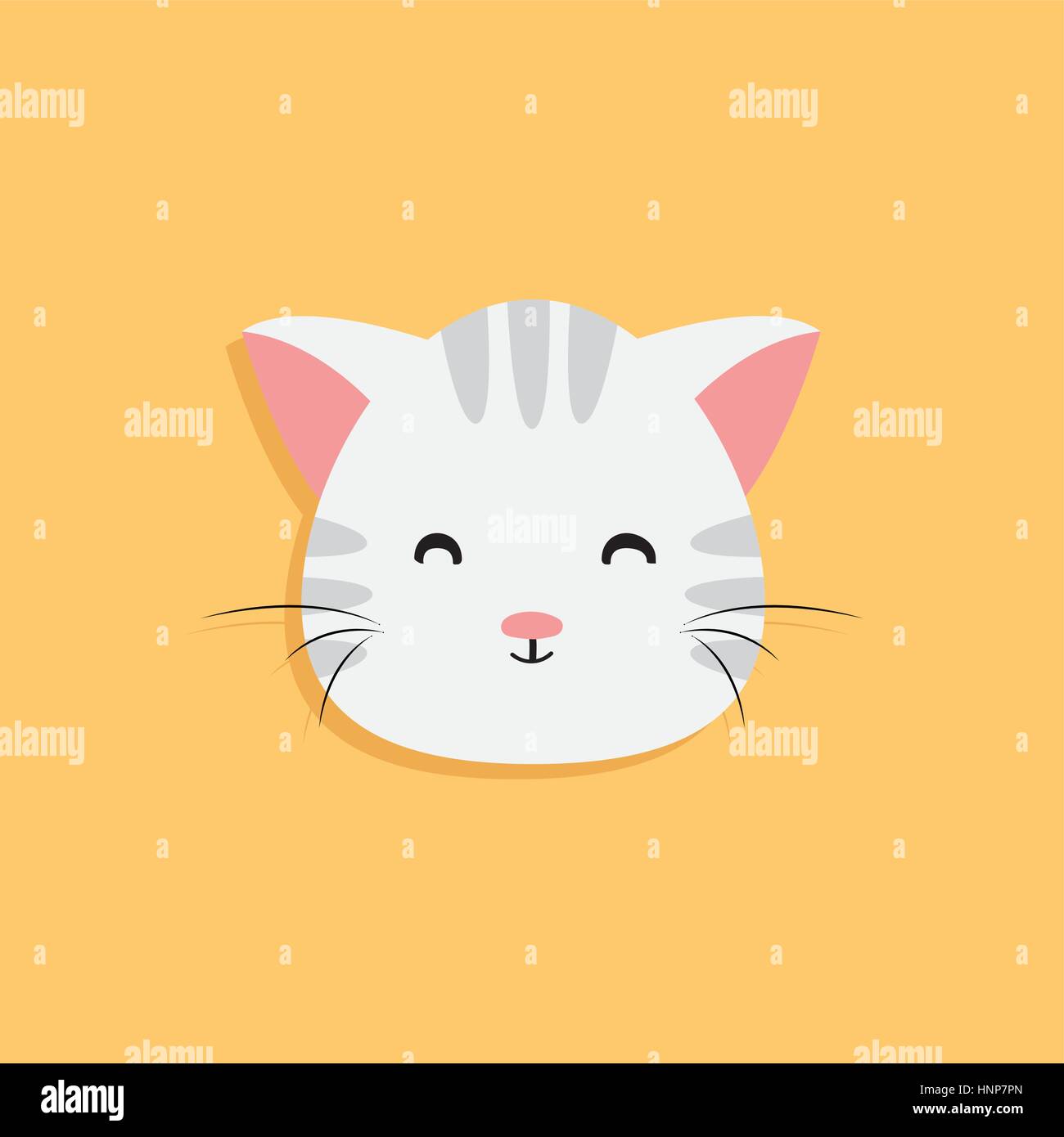 Cat cartoon face Stock Vector Image & Art - Alamy