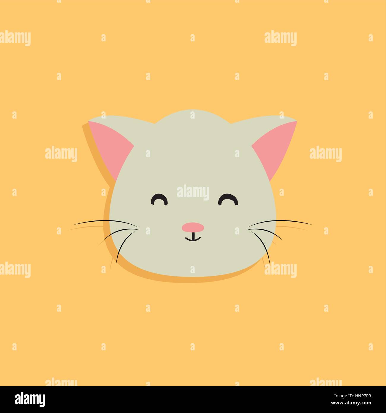 Cat cartoon face Stock Vector Image & Art - Alamy
