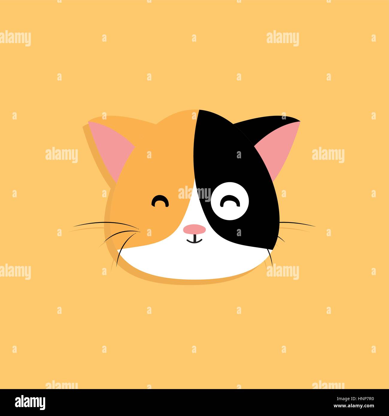Cat cartoon face Stock Vector Image & Art - Alamy