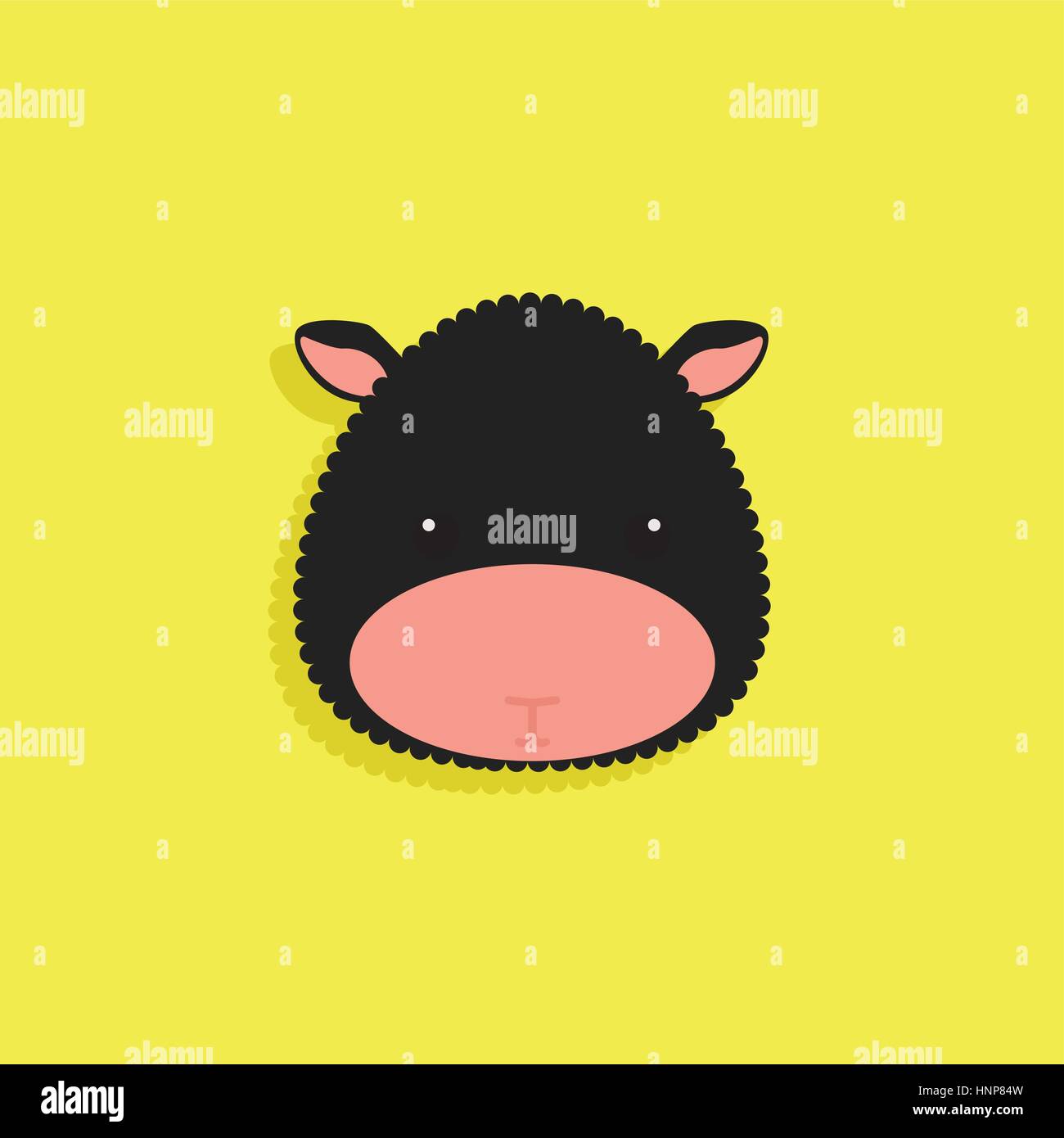 Cartoon Sheep face Stock Vector Image & Art - Alamy