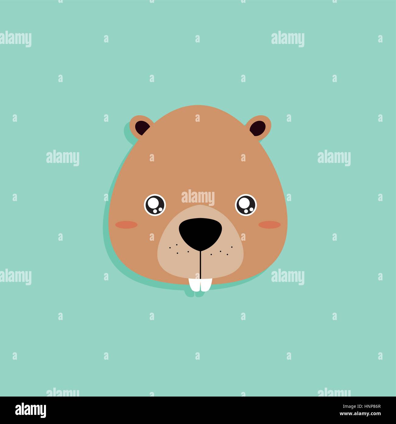 Cartoon beaver face Stock Vector Image & Art - Alamy