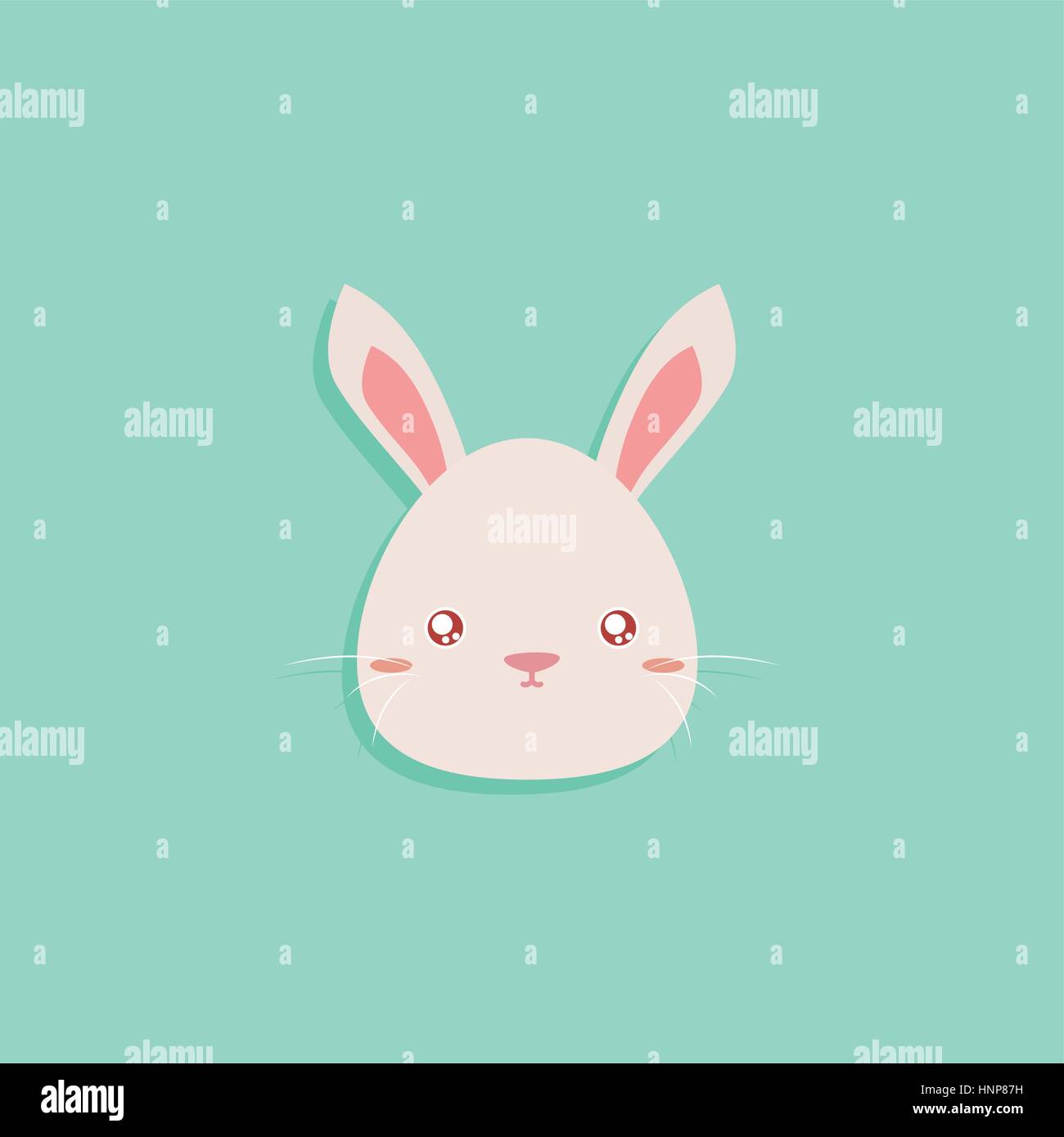 Cartoon rabbit face Stock Vector Image & Art - Alamy