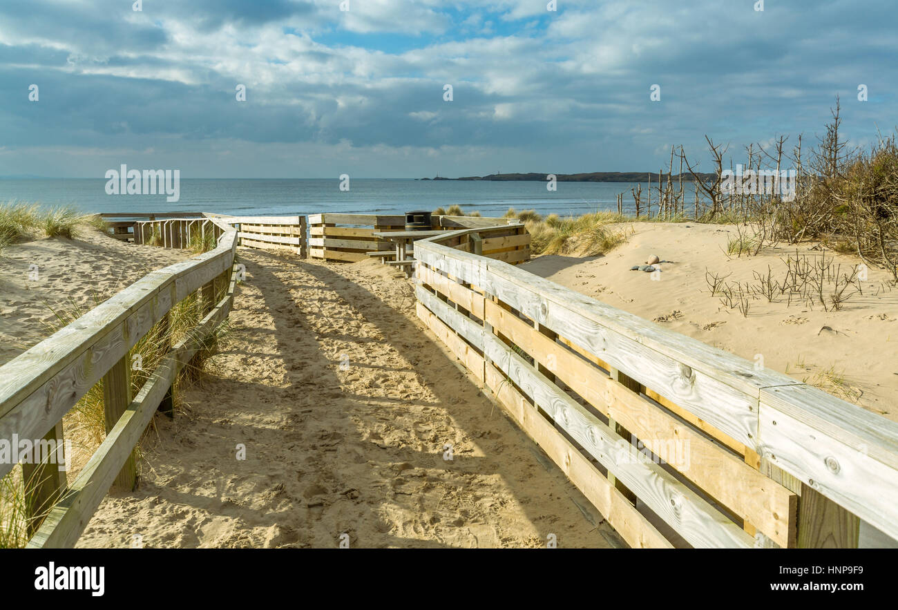 View of Newborough beach, Anglesey Stock Photo - Alamy