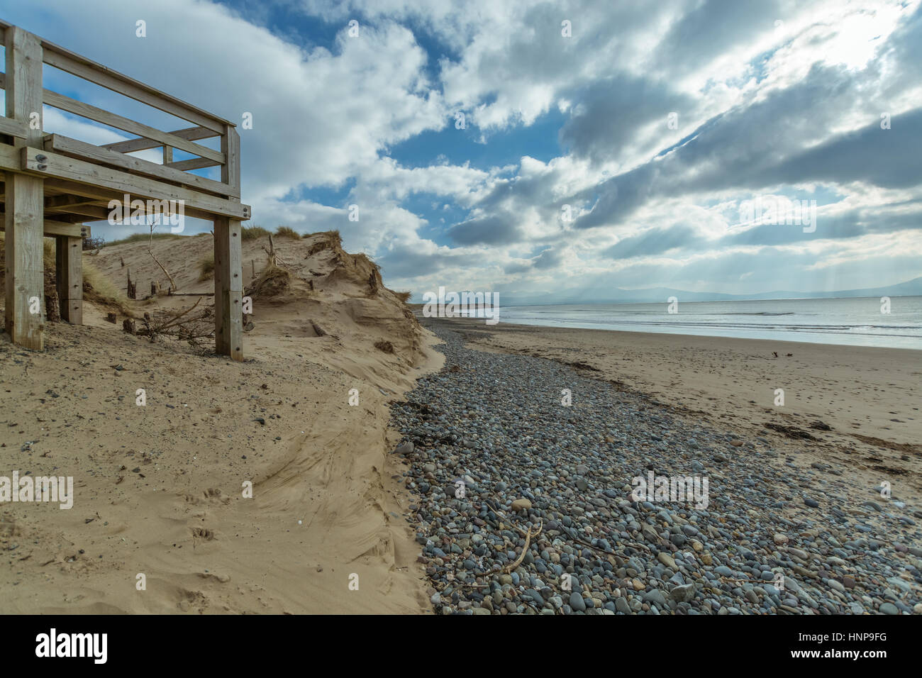 View of Newborough beach, Anglesey Stock Photo - Alamy