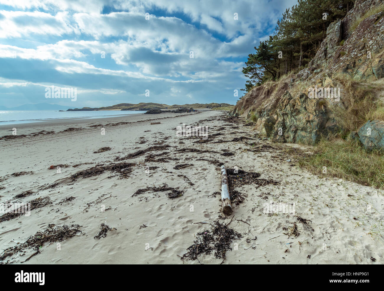 View of Newborough beach, Anglesey Stock Photo - Alamy