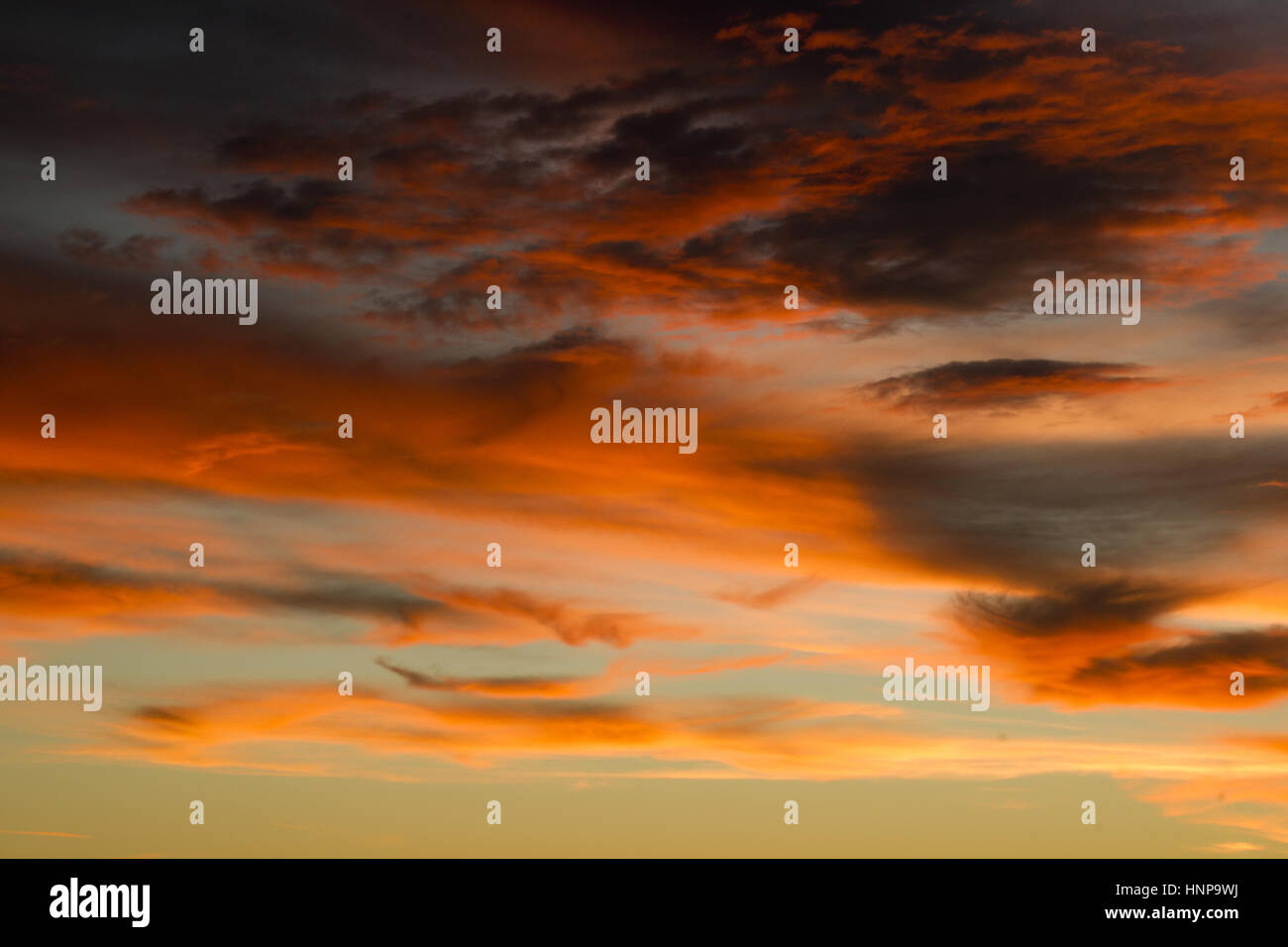 Orange sky with clouds hi-res stock photography and images - Alamy