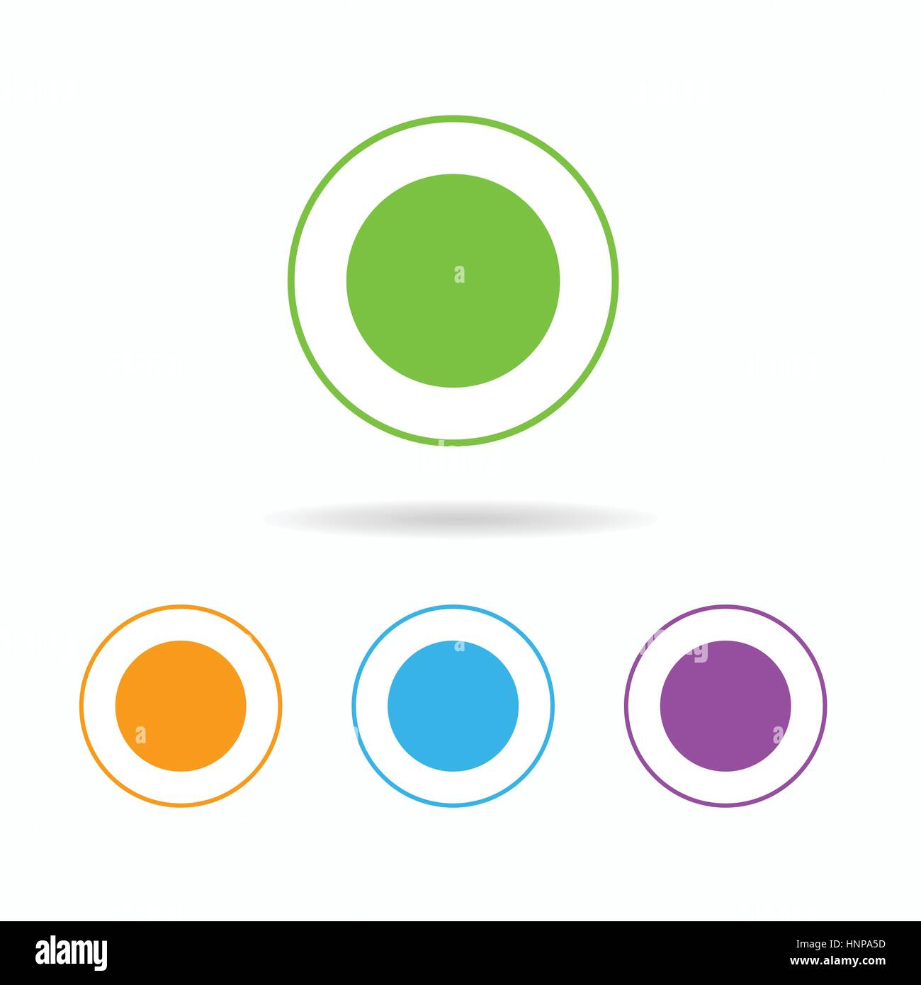 icon circle recording. isolated on white background Stock Vector Image ...