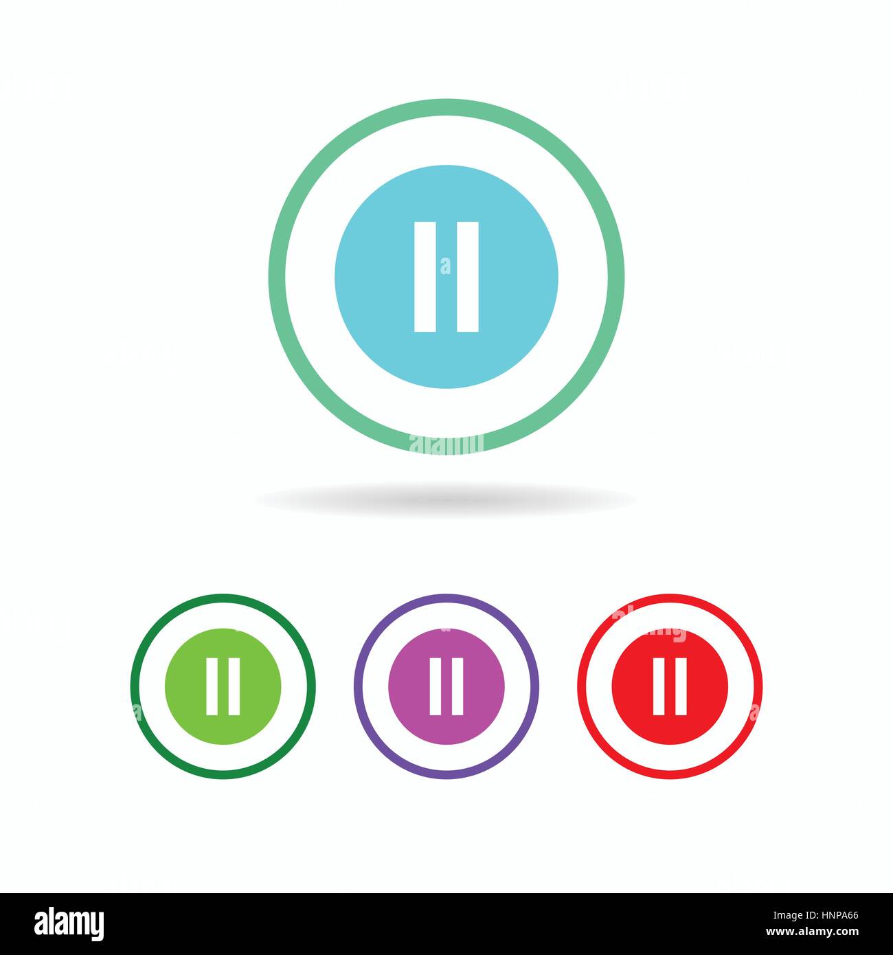 Pauseiconweb Stock Vector Images - Alamy