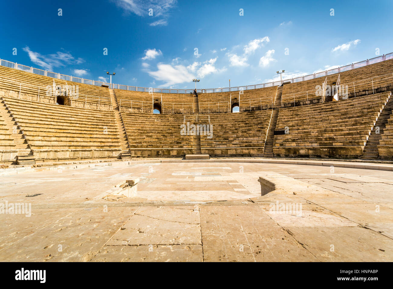 Ruins of ancient Caesarea Maritima, historic town of Palestine, Israel ...