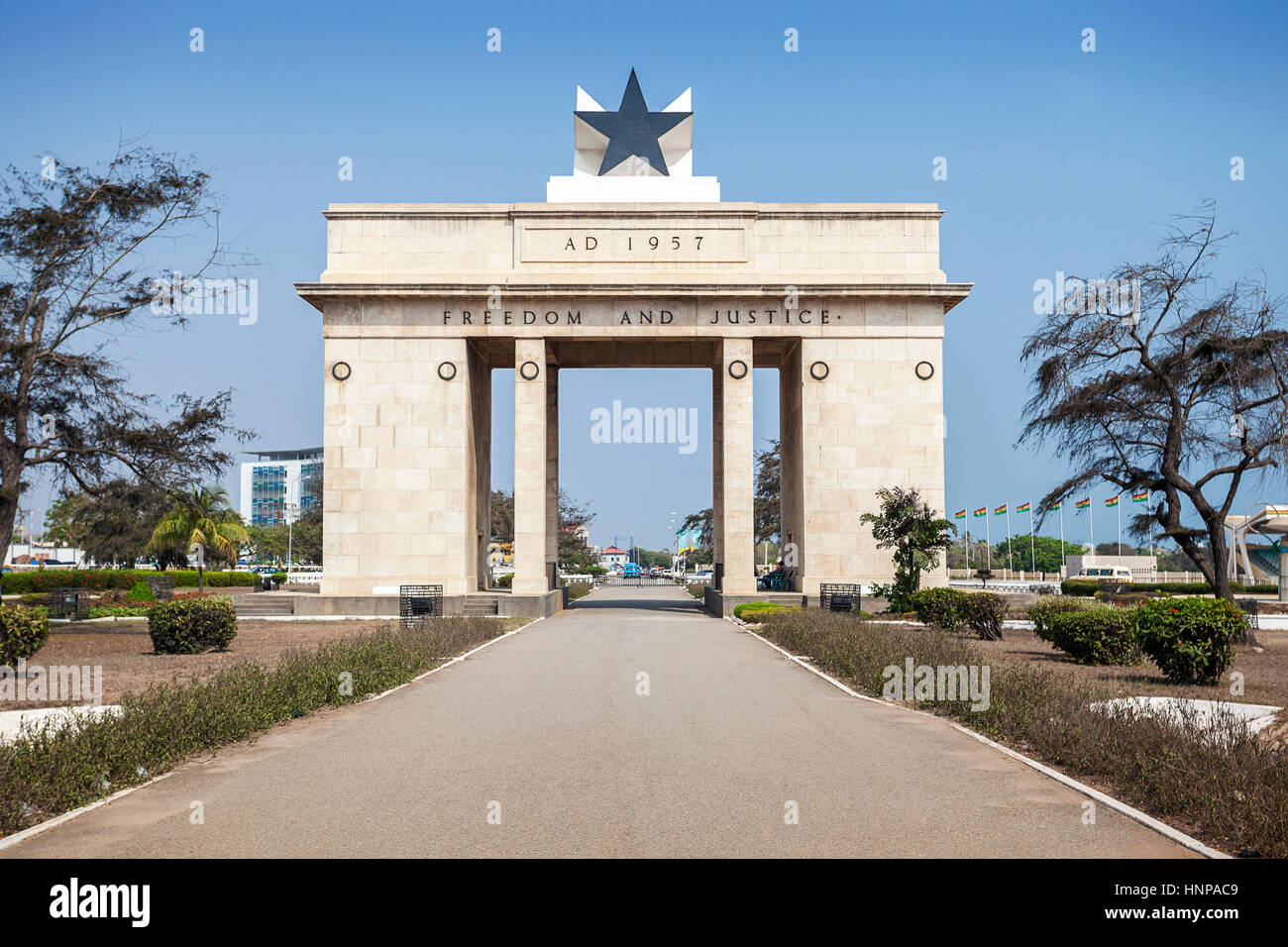Independence Arch, freedom and justice, Accra, Ghana Stock Photo - Alamy
