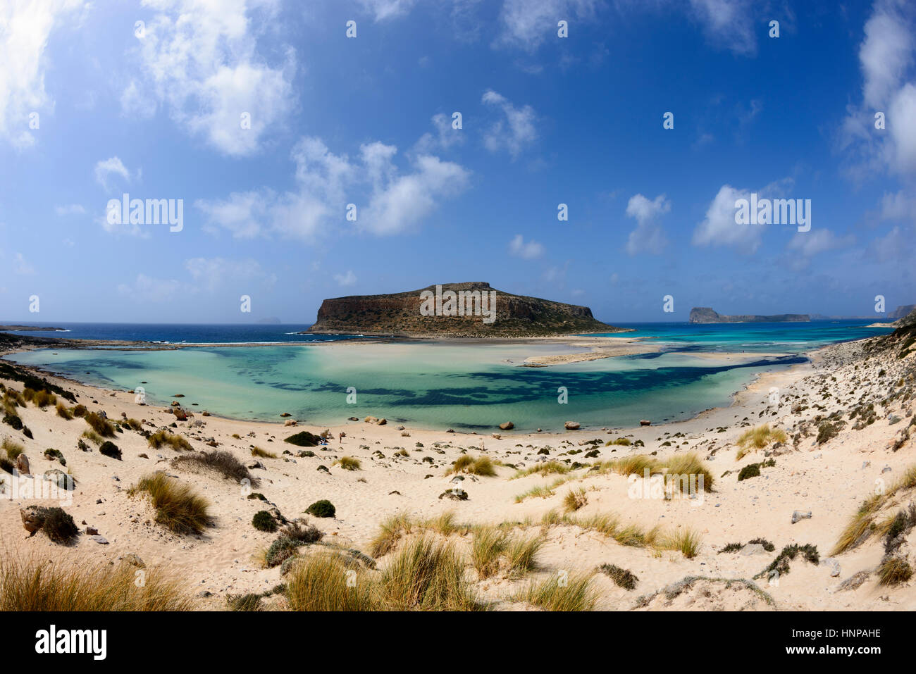 Balos Lagoon, Gramvousa Peninsula, municipality Kissamos, regional unit ...