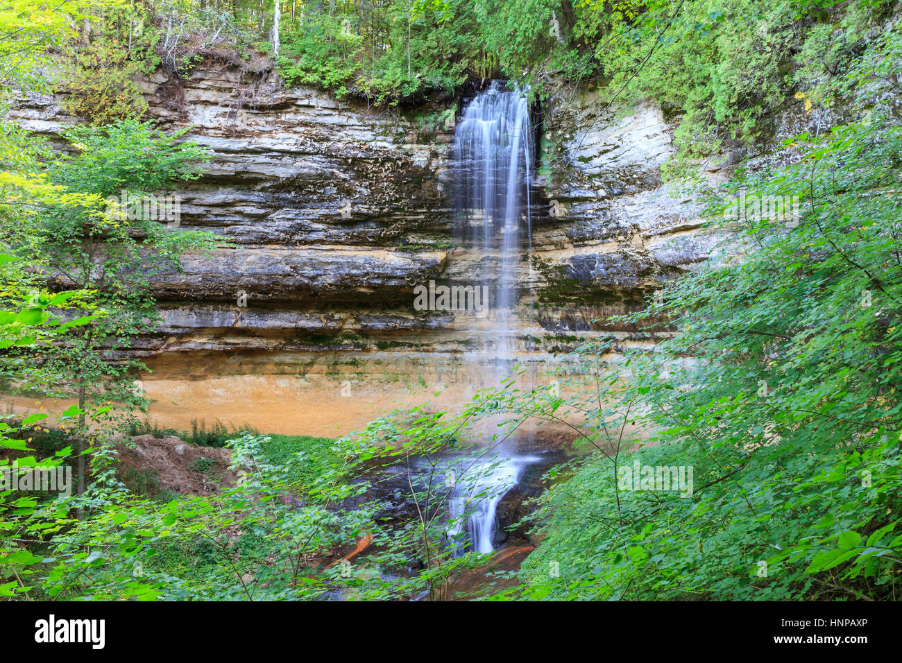 Munising Falls, Munising, Pictured Rocks National Lakeshore, Michigan ...
