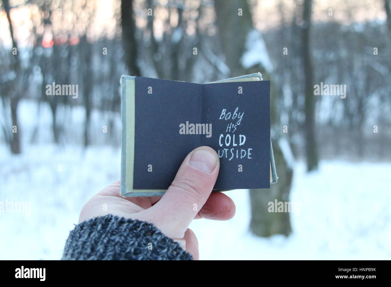 Baby outside winter hi-res stock photography and images - Alamy