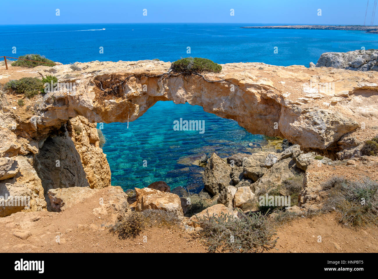 Stone bench coast in cyprus hi-res stock photography and images - Alamy