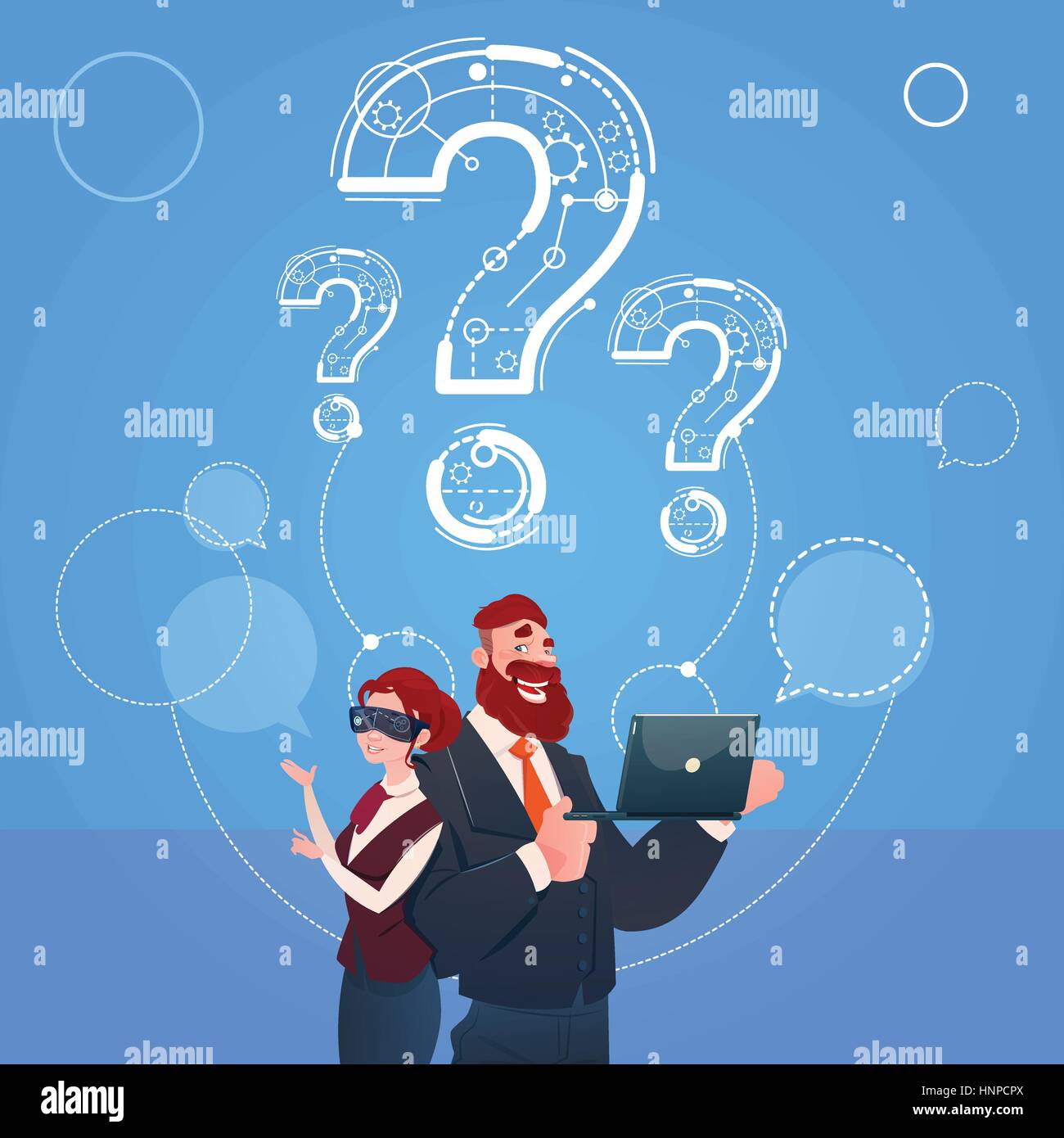 Virtual confusion Stock Vector Images - Alamy