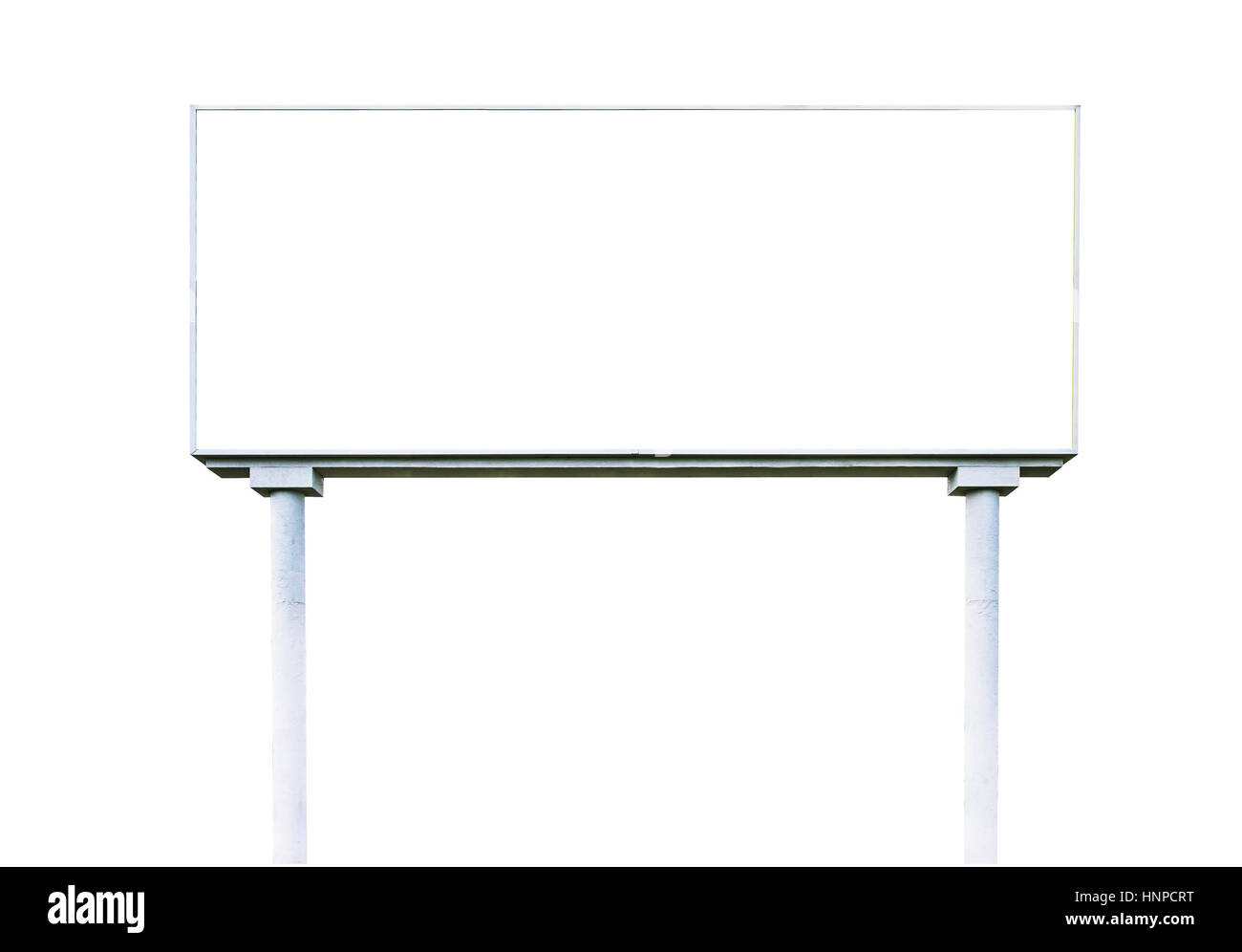 blank white billboard for outdoor advertising on white background,ready ...