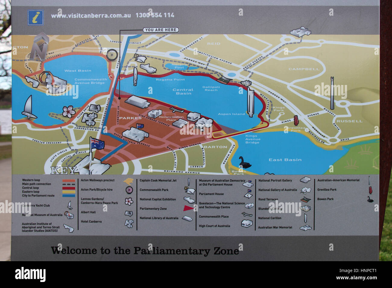 Canberra city map hi-res stock photography and images - Alamy
