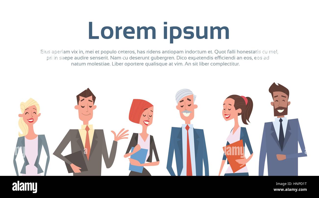 Business People Group Team Human Resources Colleagues Stock Vector ...