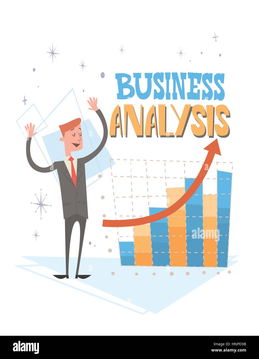 Businessman Analysis Finance Graph Financial Business Stock Vector ...