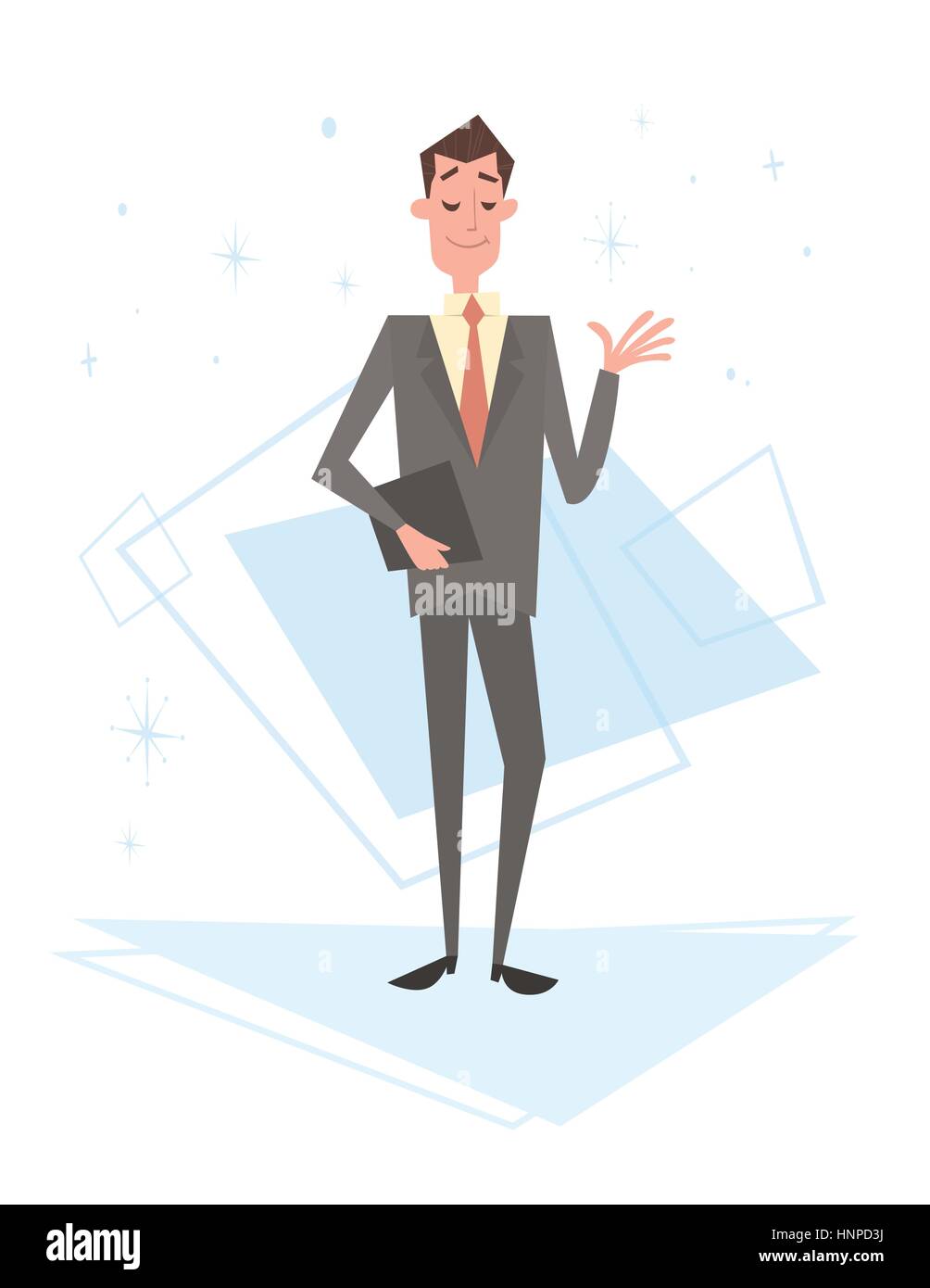 Business Man Human Resources, Businessman Cartoon Character Full Length ...