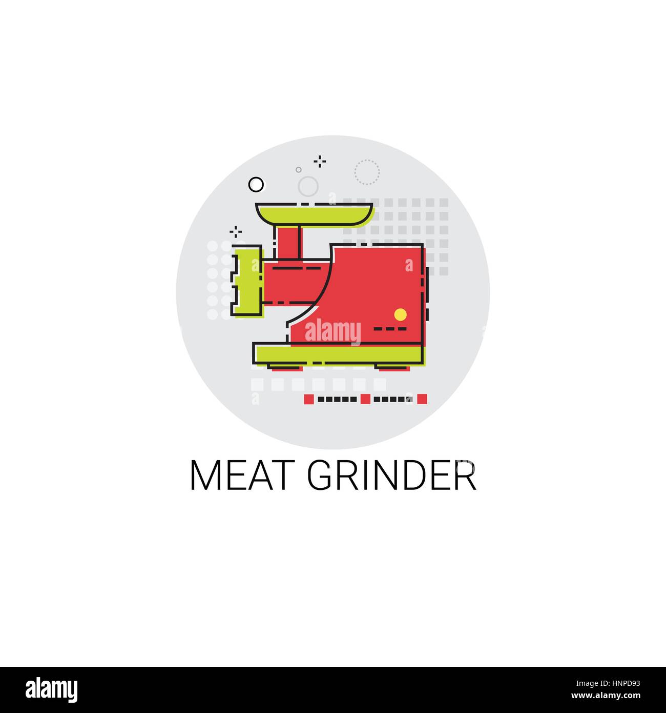 Meat Grinder Cooking Utensils Kitchen Equipment Appliances Icon Stock ...