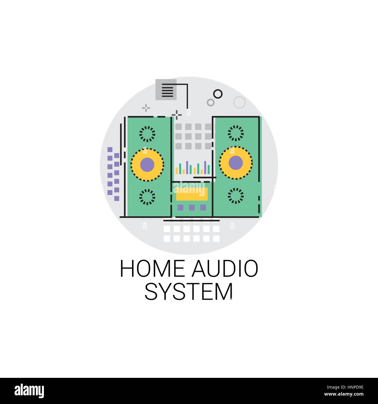 Home theater system tv Stock Vector Images - Alamy