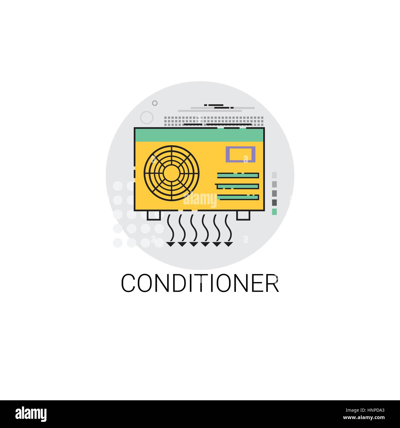 Conditioner Household House Heating Icon Stock Vector Image & Art - Alamy