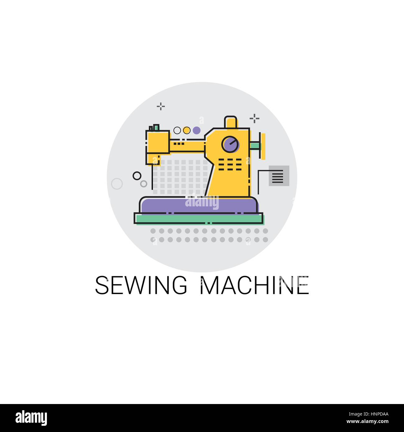 Sewing Machine Household Devices Icon Stock Vector Image & Art - Alamy