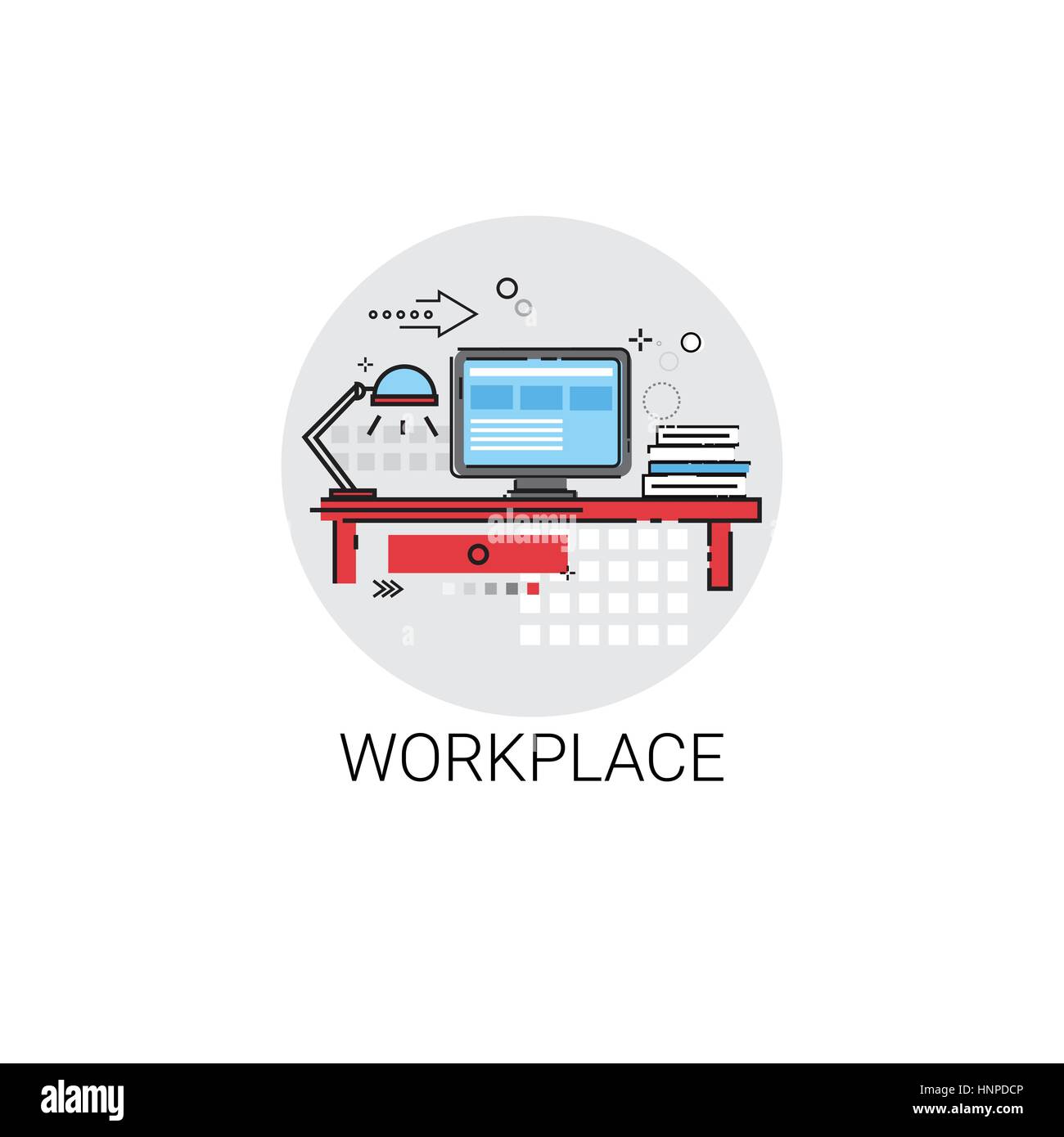 Creative workspace line art hi-res stock photography and images - Alamy
