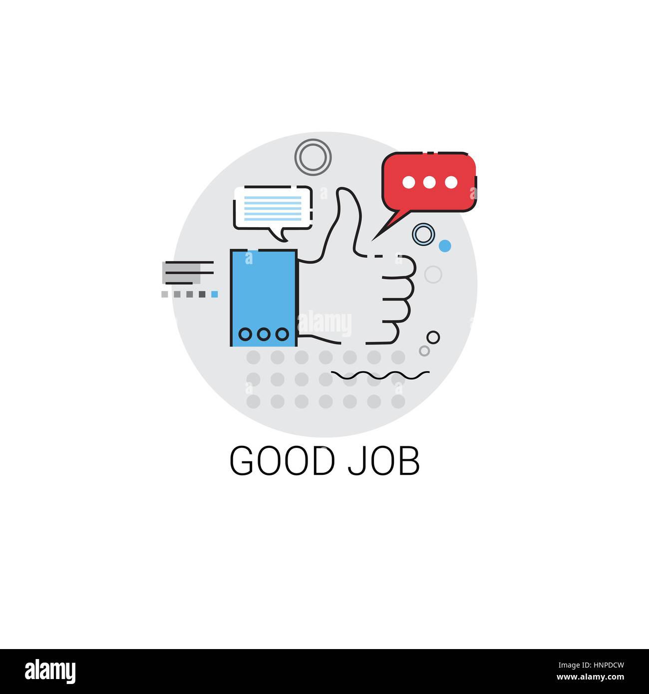 Good Job Appreciations Business Evaluation Icon Stock Vector Image ...