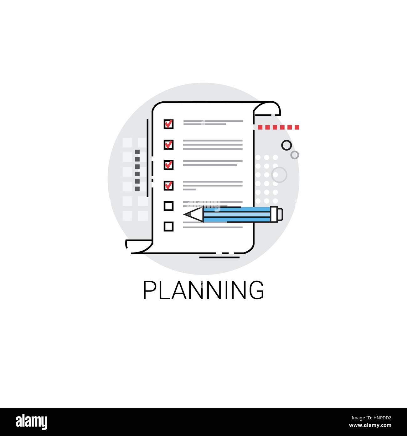 Process Planning Business Strategy Marketing Icon Stock Vector Image ...