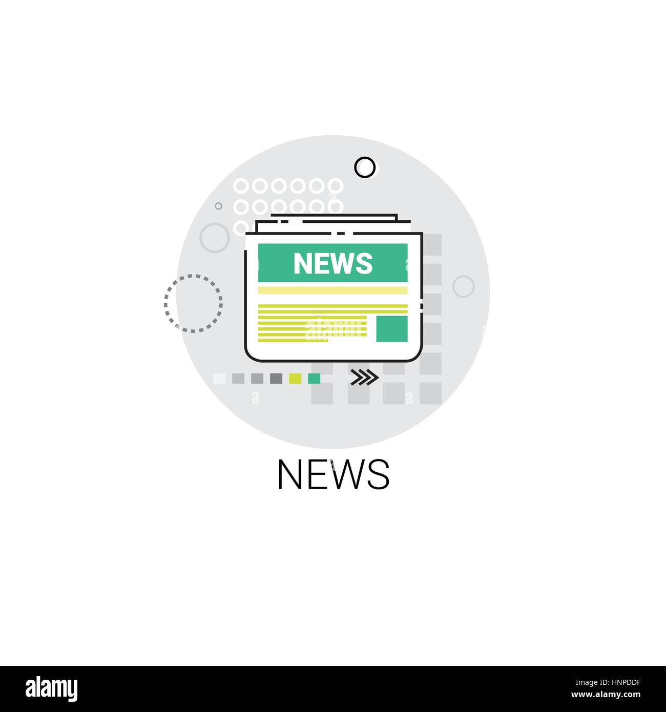 News Newsletter Application Newspaper Web Icon Stock Vector Image & Art ...