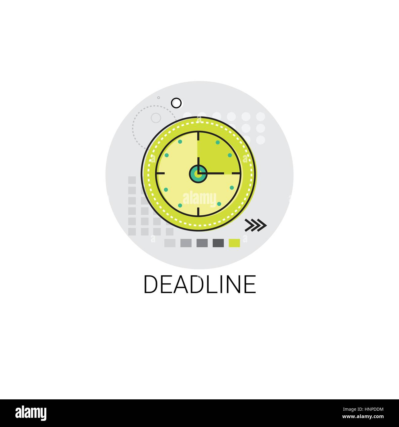 Deadline Time Management Business Timing Clock Icon Stock Vector Image ...