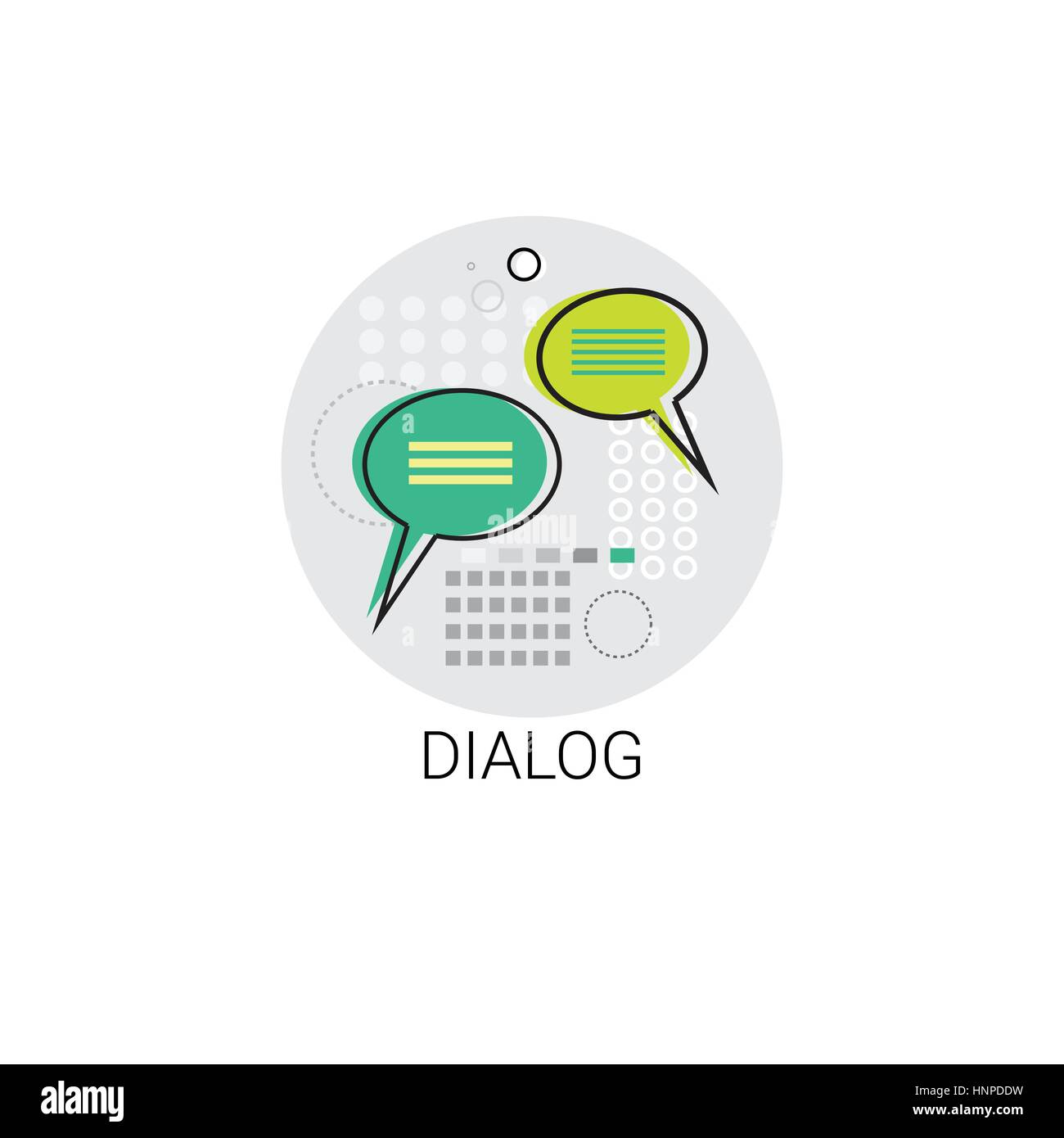 Dialog Communicate Chat Social Network Communication Message Icon Stock ...