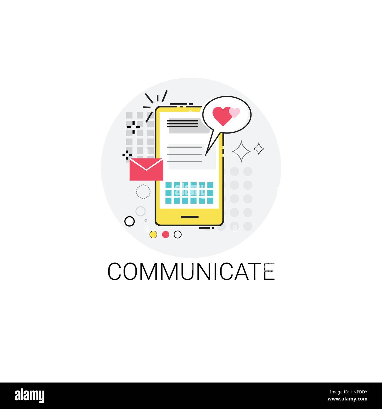 Cell Smart Phone Communicate Message Sms Icon Stock Vector Image & Art ...