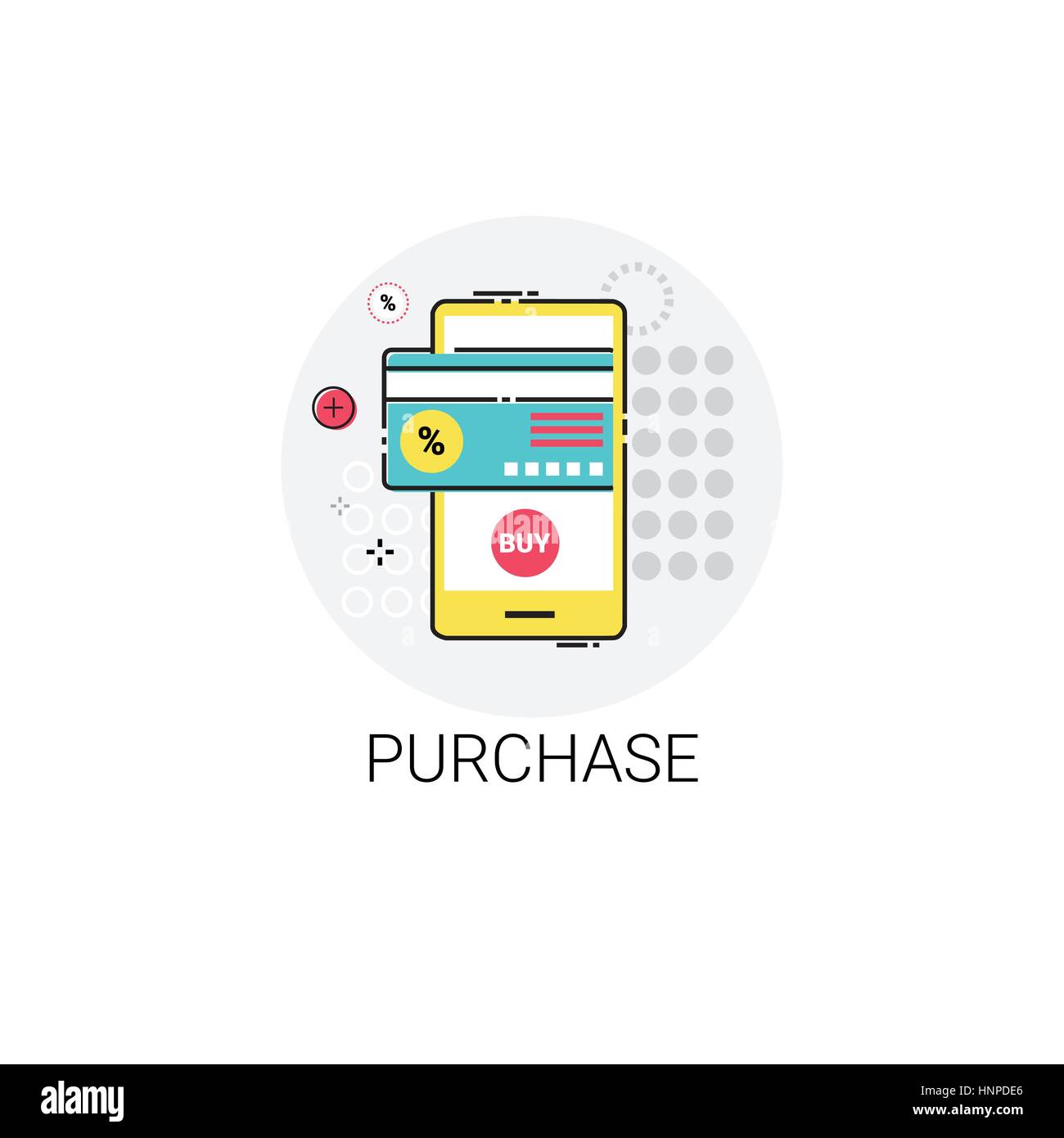 Mobile purchase Stock Vector Images - Alamy