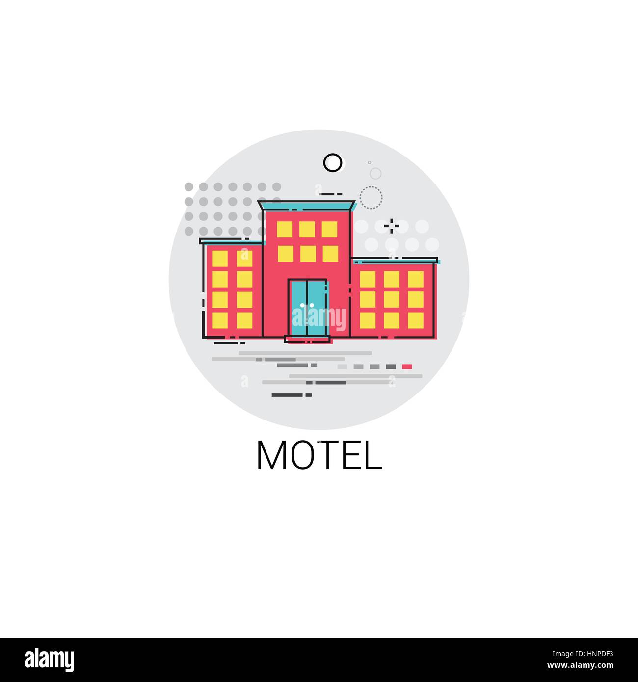 Motel Building Apartment Service Icon Stock Vector Image & Art - Alamy