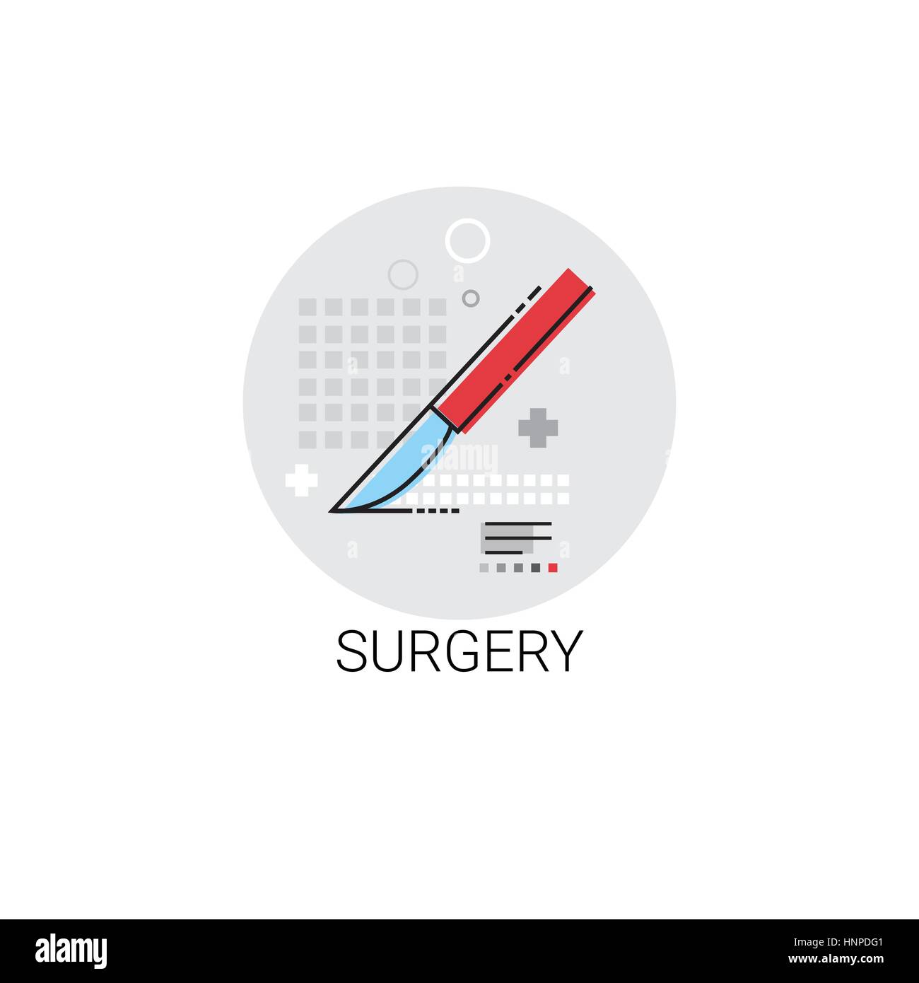 Surgery Hospital Doctors Clinic Medical Treatment Icon Stock Vector ...